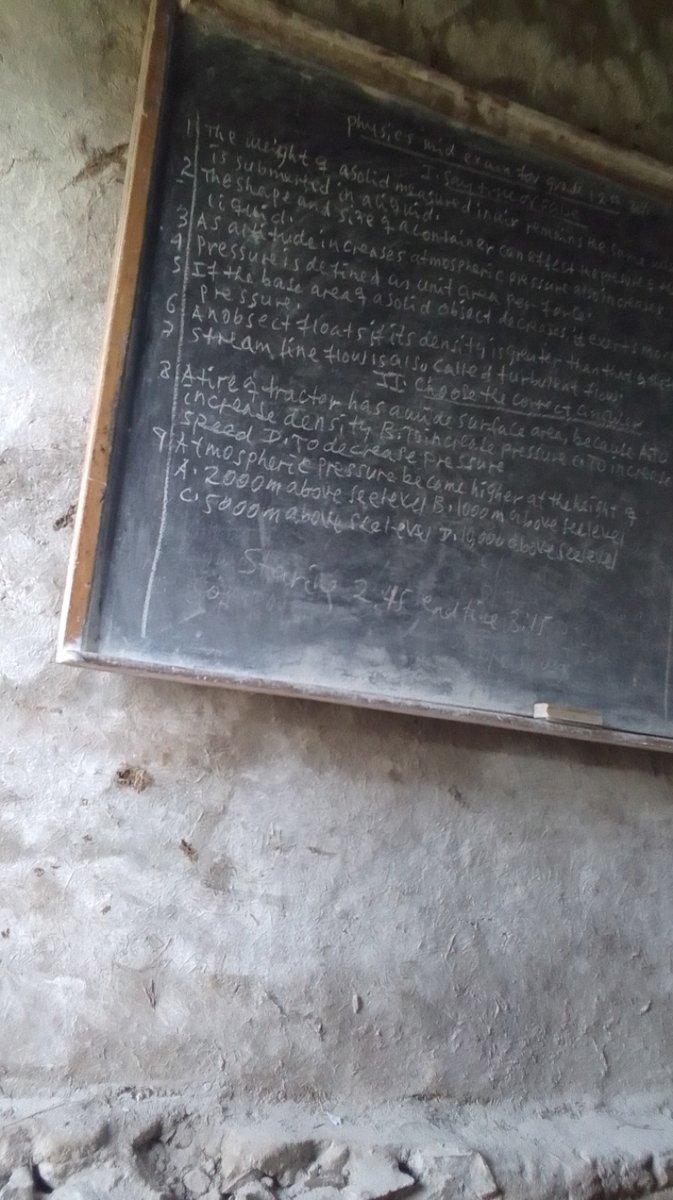 Physics Mid-Exam for Grade 12 I. Say True or False The weight of a solid..