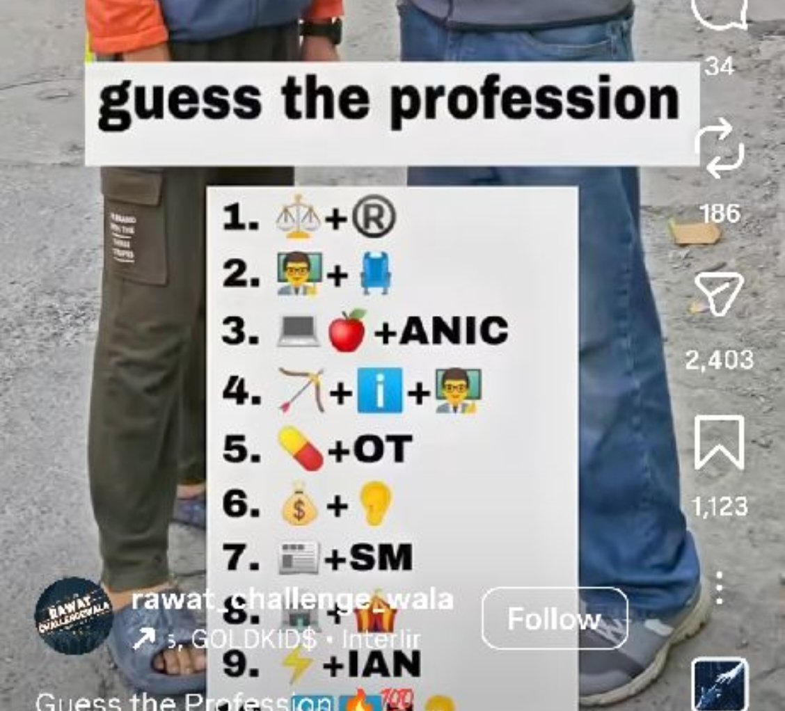 Guess the profession based on the emoji puzzles: ⚖️ + ® 👨‍💻 + 💺 💻