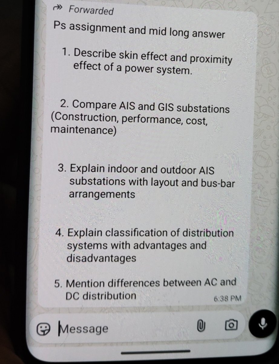Ps assignment and mid long answer Describe skin effect and proximity eff..