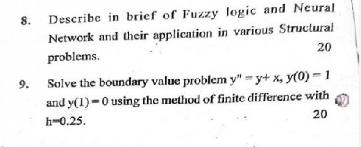 Describe in brief of Fuzzy logic and Neural Network and their application..