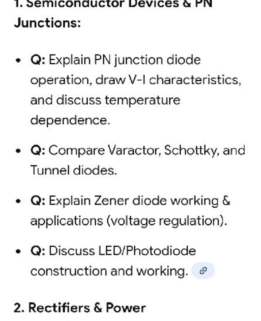 Semiconductor Devices & PN Junctions: Q: Explain PN junction diode opera..