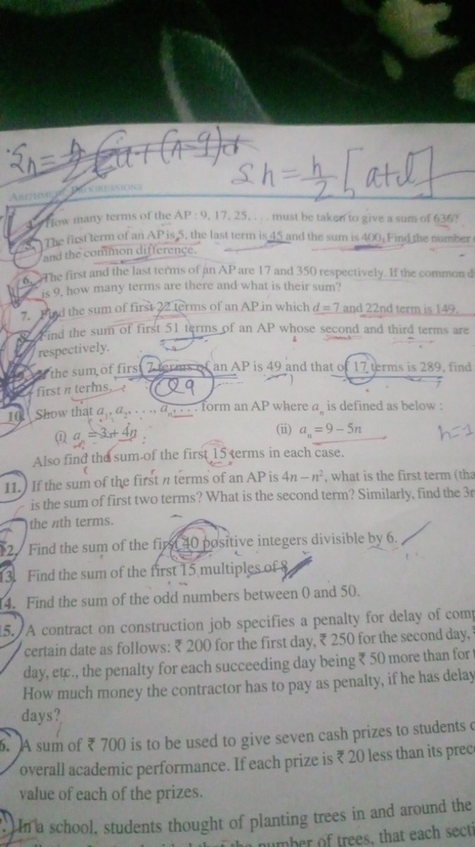 How many terms of the AP: 9, 17, 25,... must be taken to give a sum of 63..