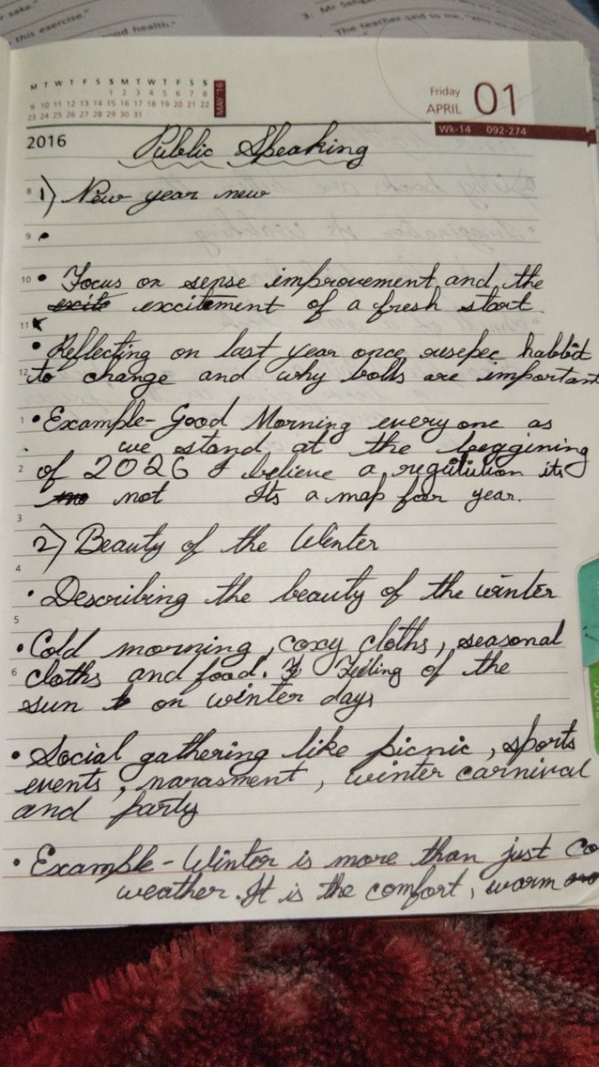 The image contains notes for public speaking topics. Please provide a spe..