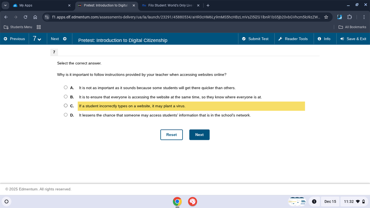 Select the correct answer. Why is it important to follow instructions pr..