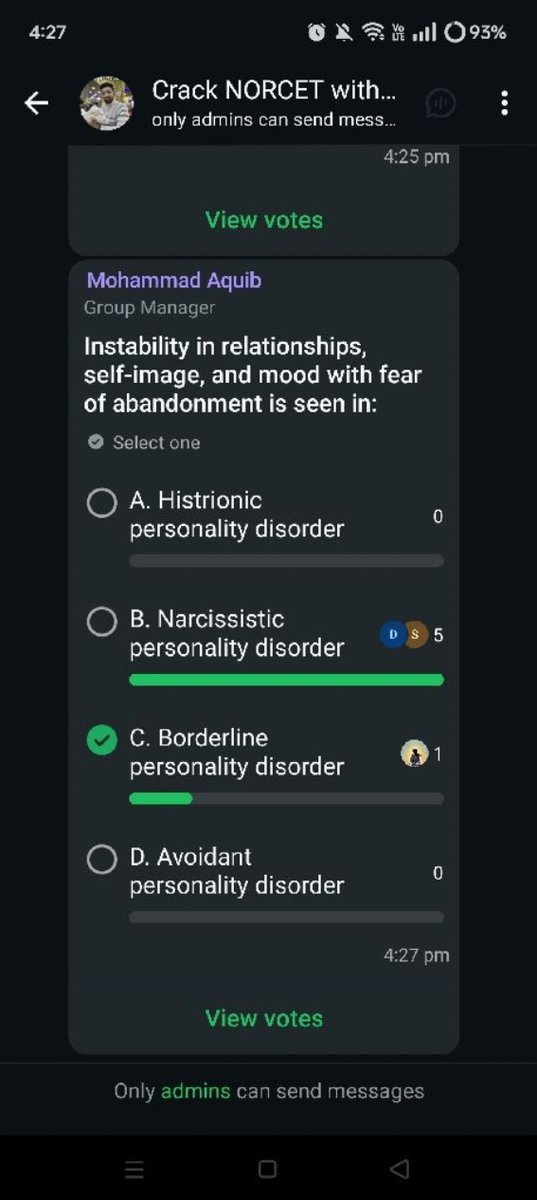 Instability in relationships, self-image, and mood with fear of abandonme..