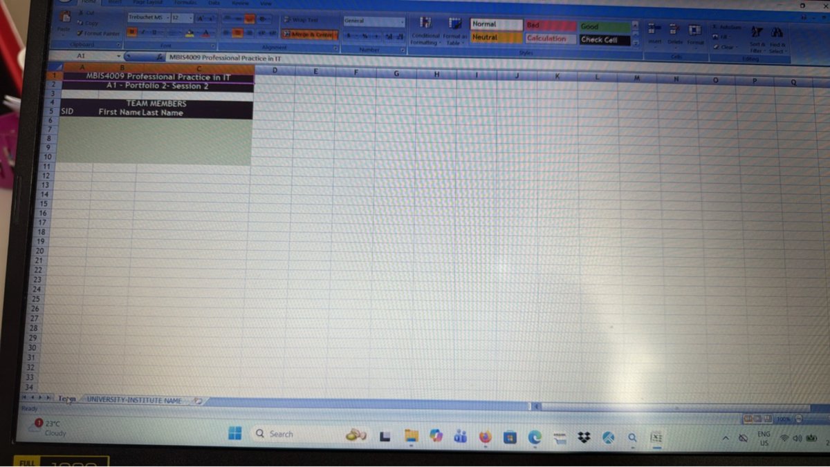 The image shows a screenshot of an Excel spreadsheet with the following t..