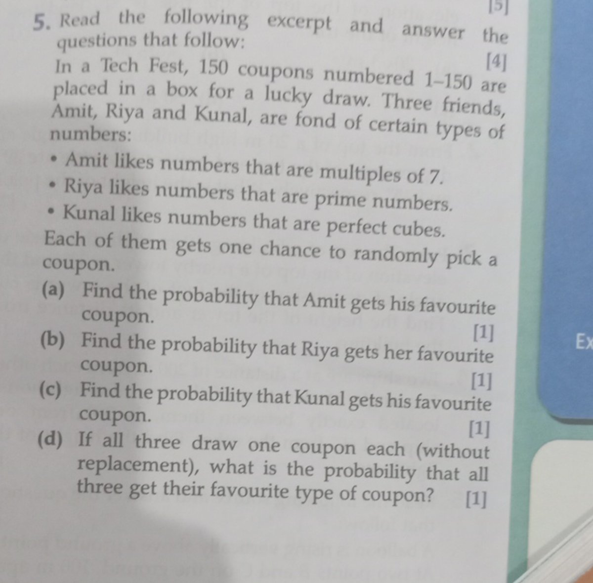Question In a Tech Fest, 150 coupons numbered 1–150 are placed in a box...