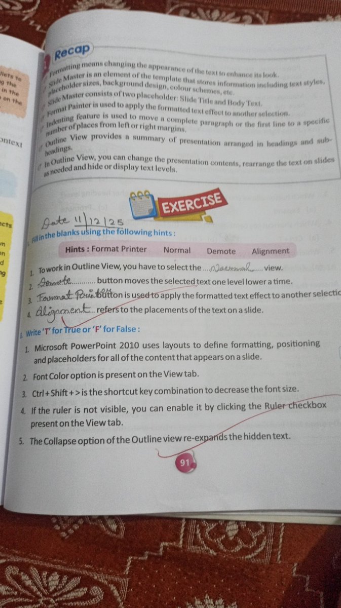 Fill in the blanks using the following hints: Hints: Format Printer, Norm..