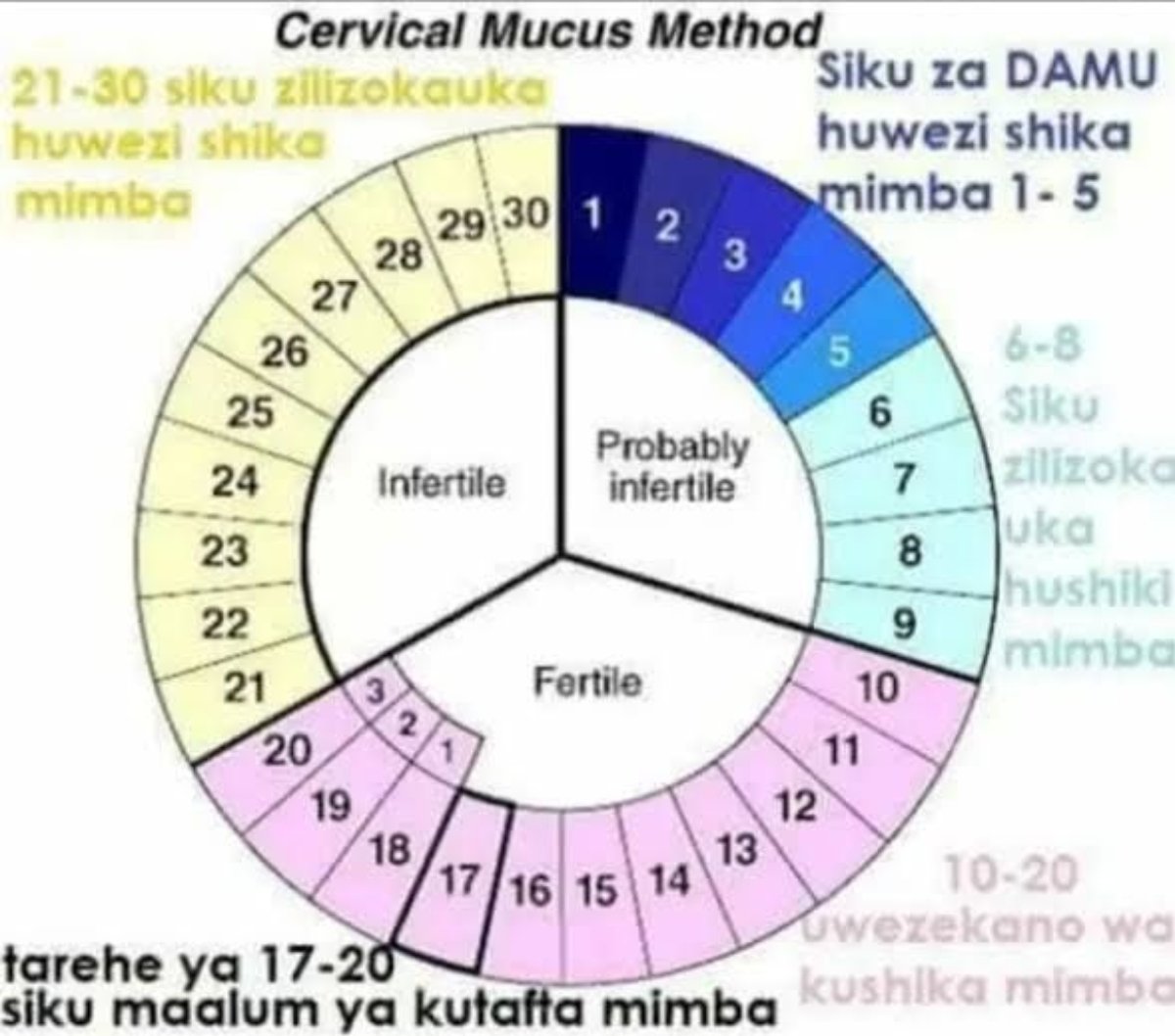 The provided image illustrates the "Cervical Mucus Method" for family pla..