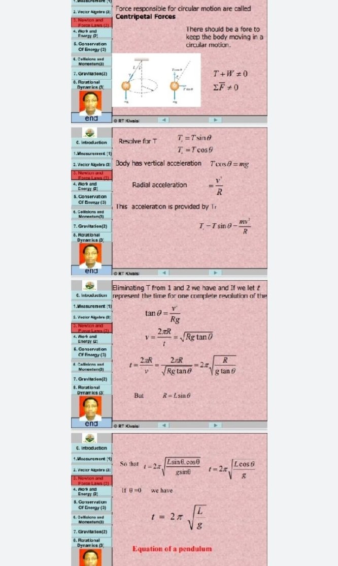 Force responsible for circular motion are called Centripetal Forces Ther..