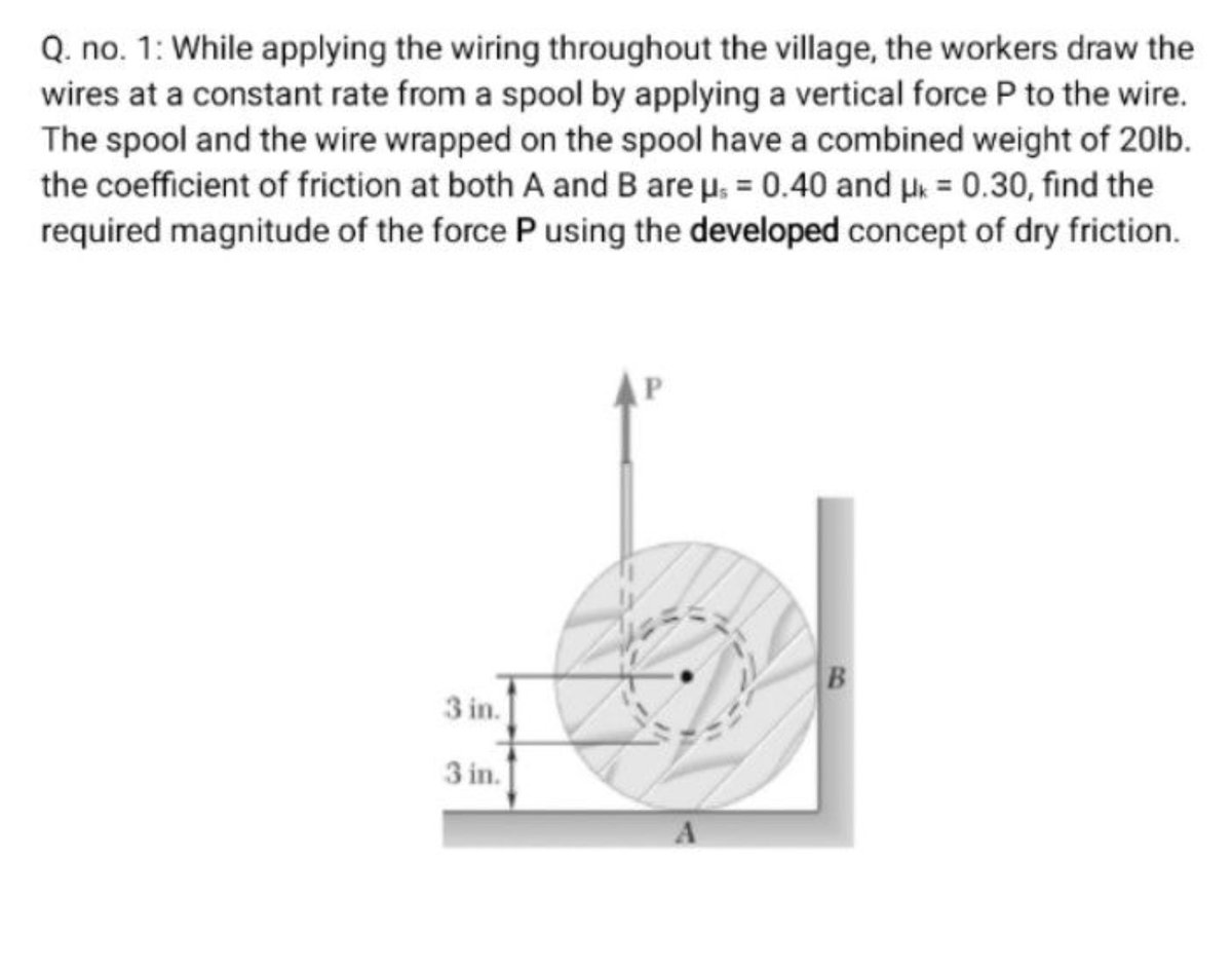 Q. no. 1: While applying the wiring throughout the village, the workers d..