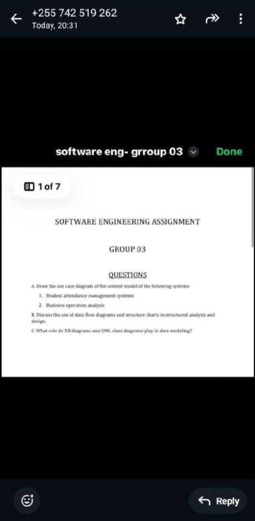 SOFTWARE ENGINEERING ASSIGNMENT A. Draw the use case diagram of the cont..