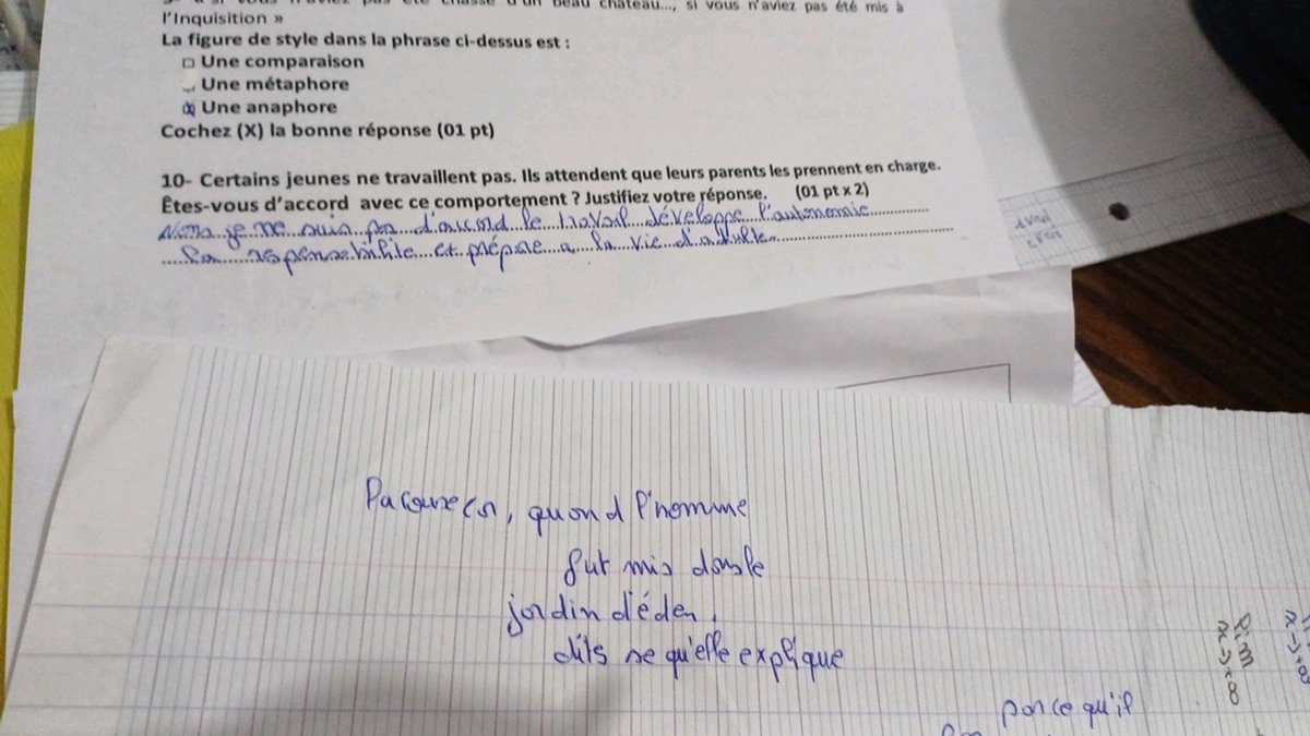 La figure de style dans la phrase ci-dessus est: Une comparaison Un..