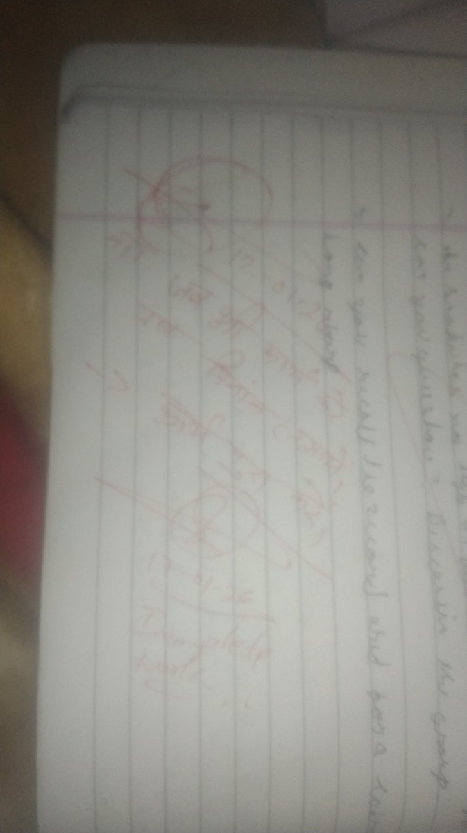 Who teaches us new things? Discuss in the group. Can you recall the recor..