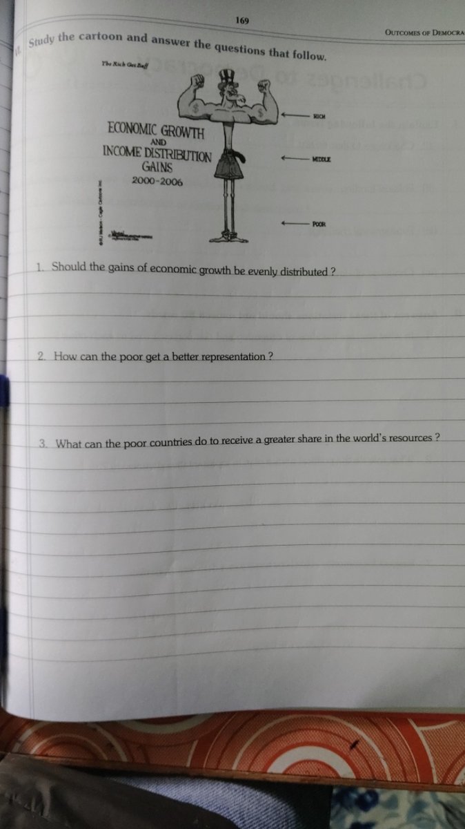 Study the cartoon and answer the questions that follow. The Rich Get Buf..