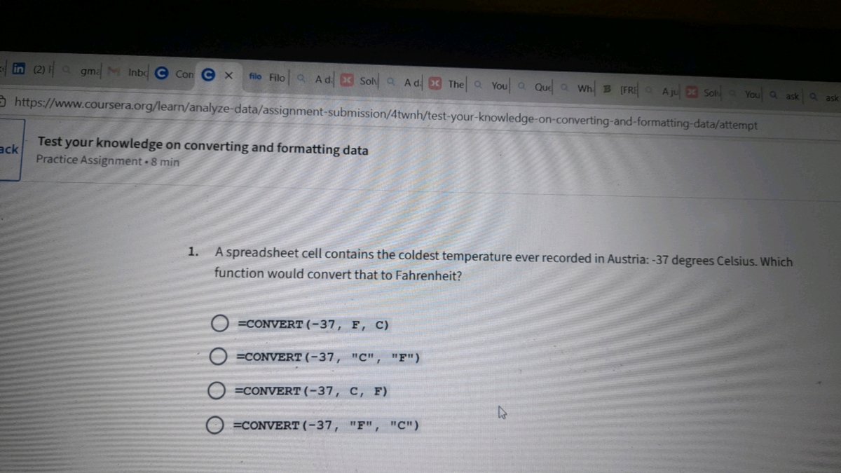 A spreadsheet cell contains the coldest temperature ever recorded in Aust..