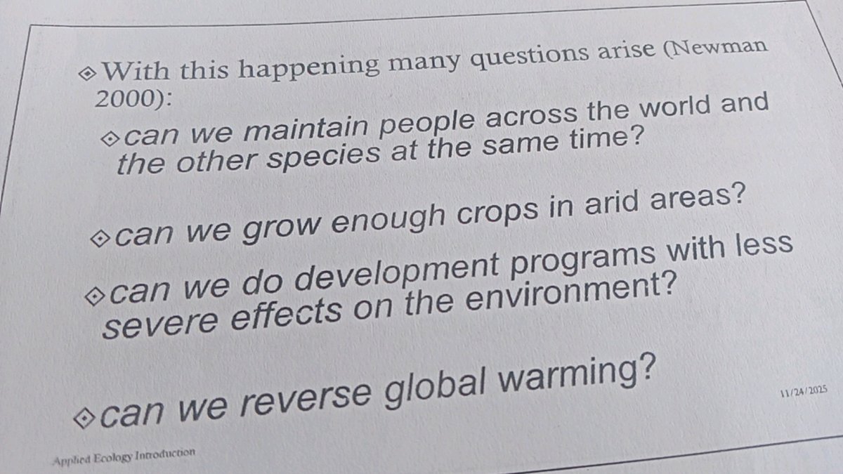 With this happening many questions arise (Newman 2000): Can we maintain