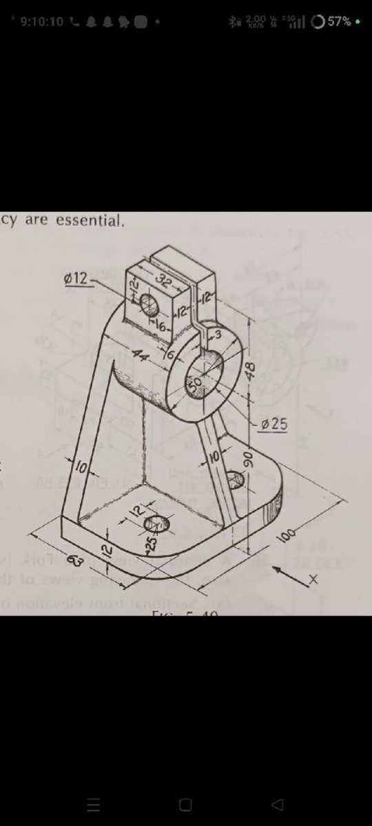 The user has provided an image of an engineering drawing with various dim..