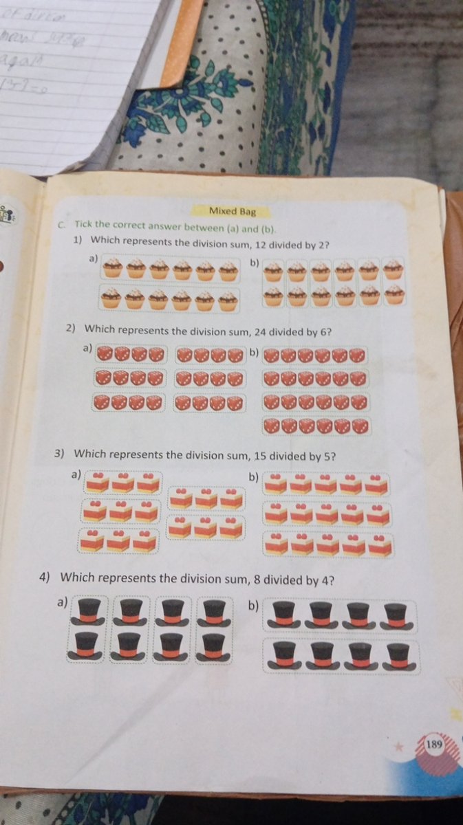 C. Tick the correct answer between (a) and (b). 1) Which represents the