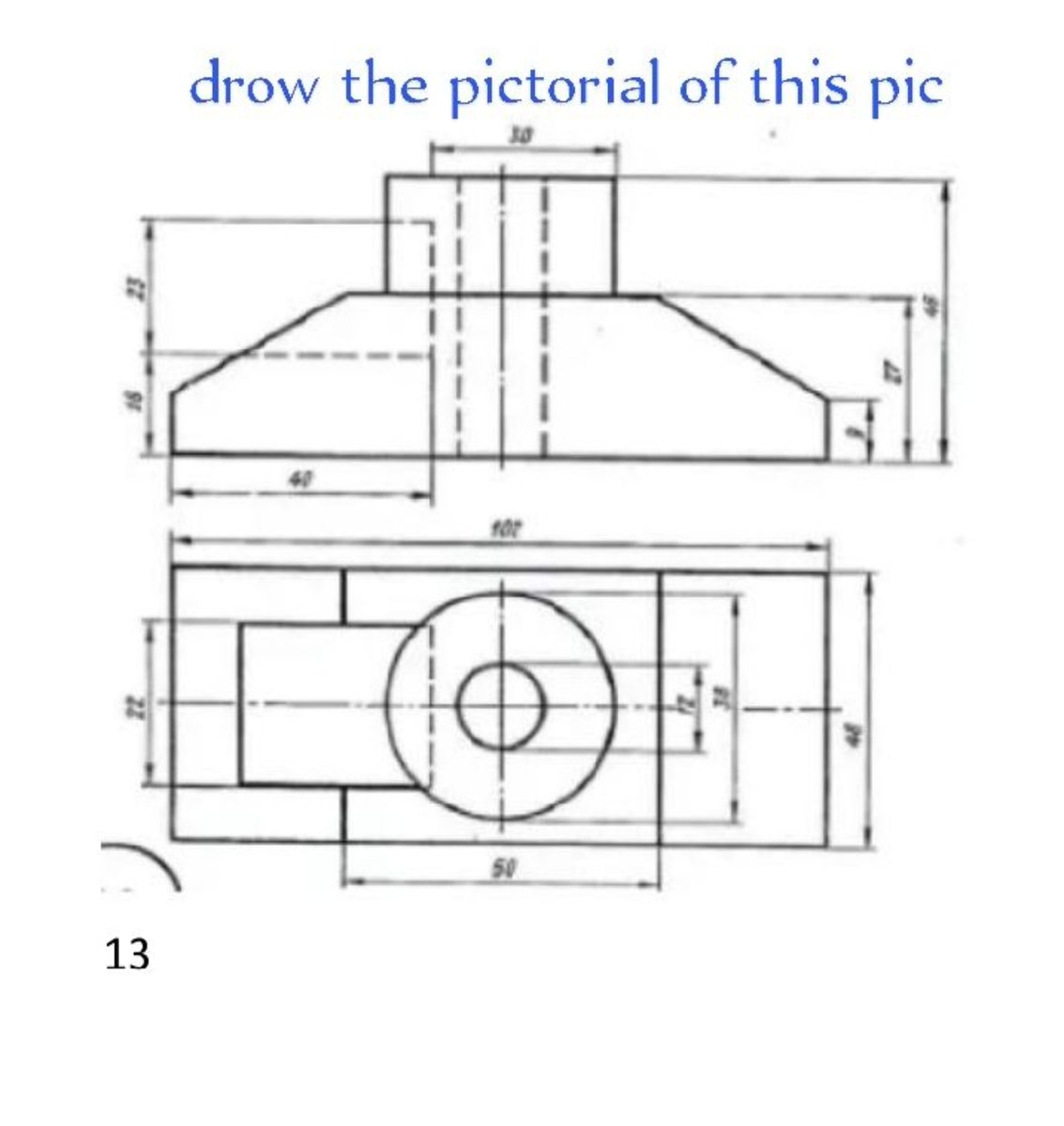 Draw the pictorial of this pic. | Filo