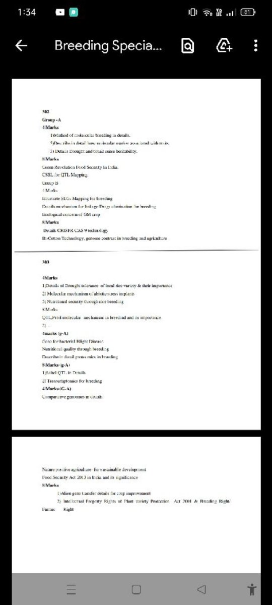 Here are the questions from the image: Group A 4 Marks Method of molec..