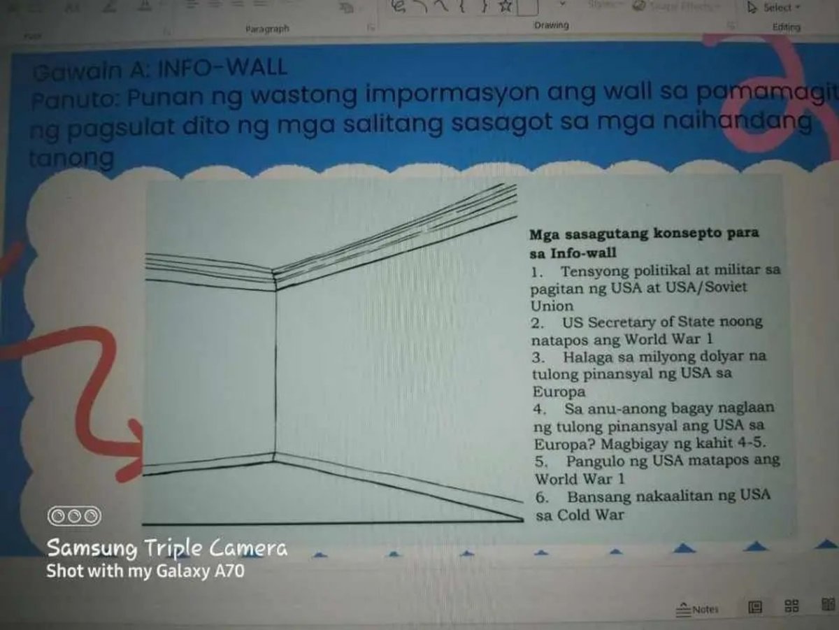 Gawain A: INFO-WALL Panuto: Punan ng wastong impormasyon ang wall sa pama..