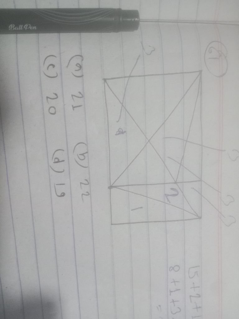 The image shows a diagram with several lines drawn inside a rectangle, di..