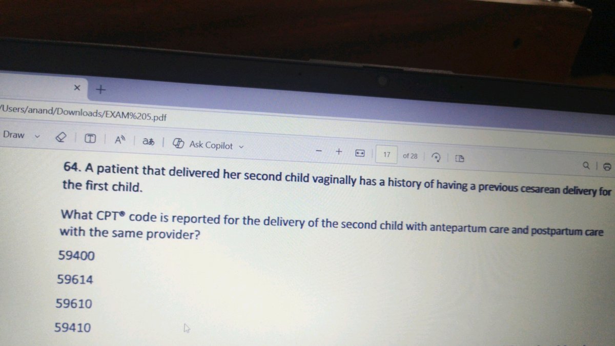 A patient that delivered her second child vaginally has a history of havi..