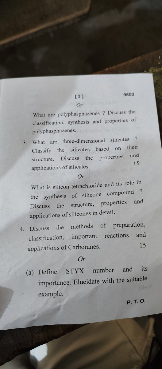 What are polyphosphazenes? Discuss the classification, synthesis, and pro..