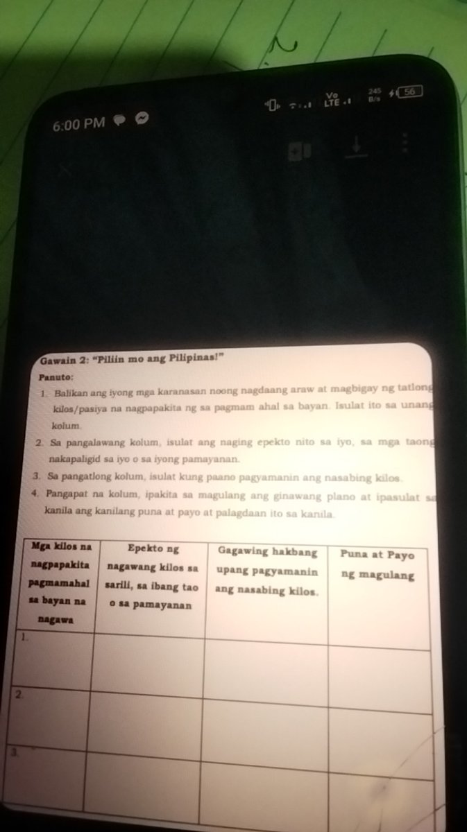 Gawain 2: "Piliin mo ang Pilipinas!" Panuto: Balikan ang iyong mga kara..