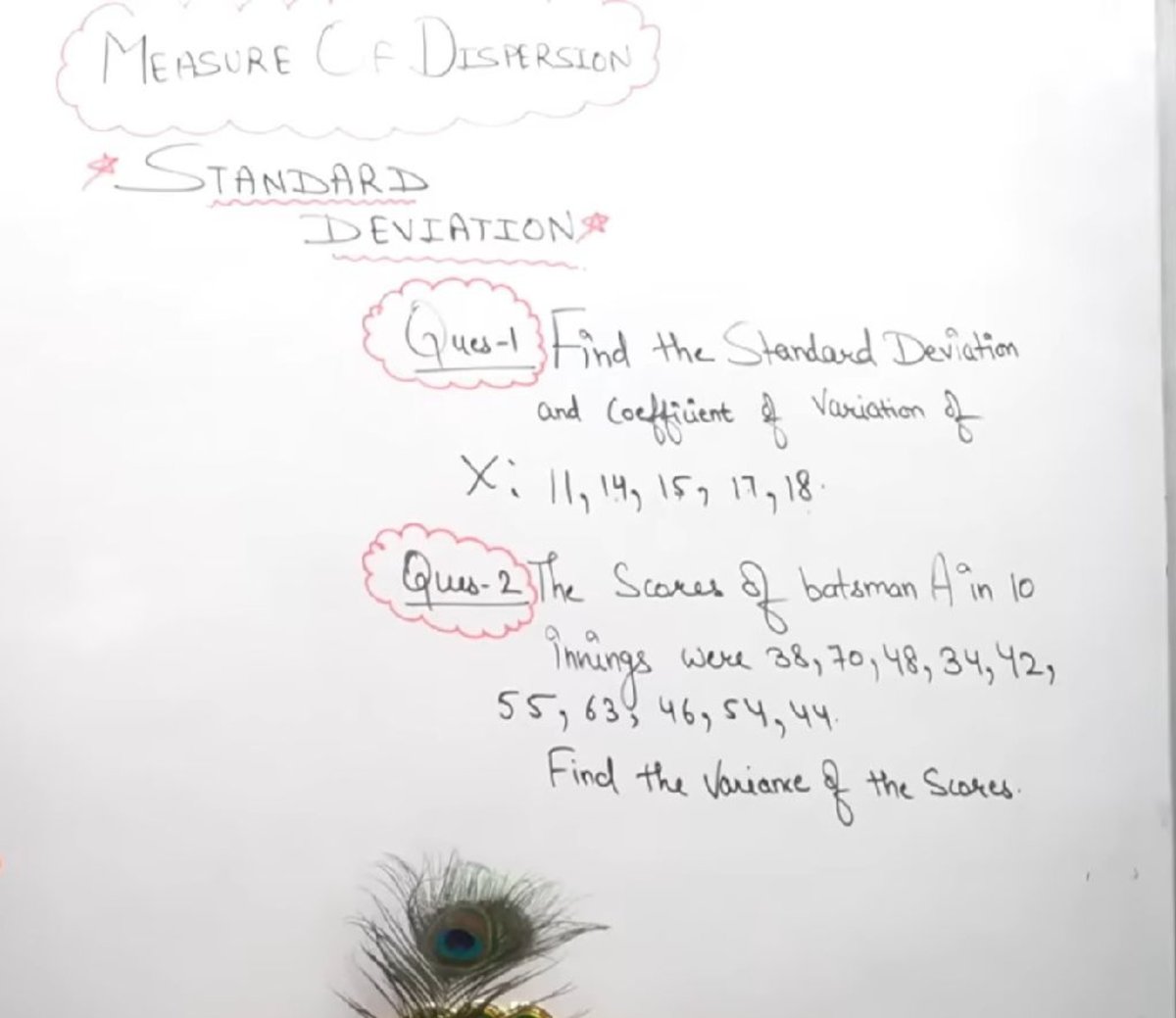 Ques-1 Find the Standard Deviation and Coefficient of Variation of: X: 11..
