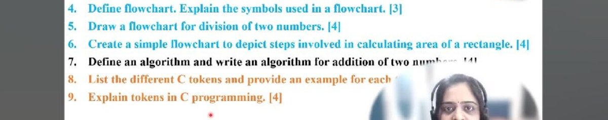 Define flowchart. Explain the symbols used in a flowchart. [3] Draw a flo..