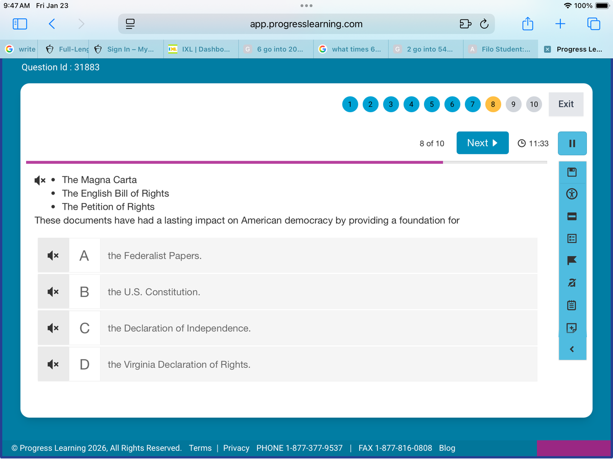 The Magna Carta • The English Bill of Rights • The Petition of Rights ..