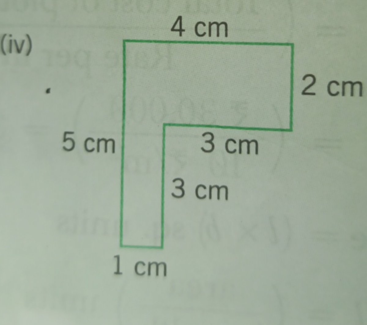 Calculate the perimeter of the given figure with the following dimensions..