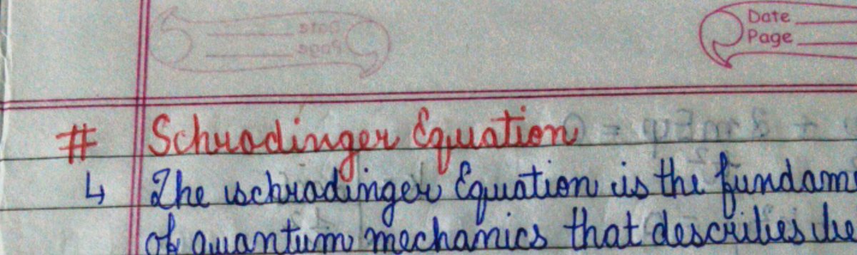 Schrodinger Equation The Schrodinger Equation is the fundamental equation..