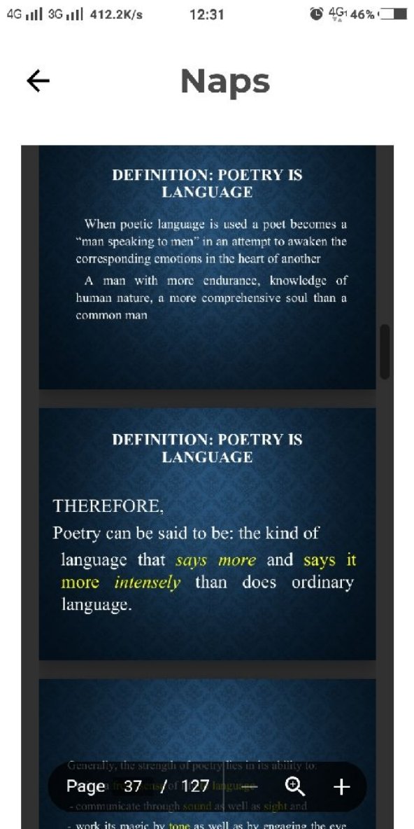 DEFINITION: POETRY IS LANGUAGE When poetic language is used a poet becom..