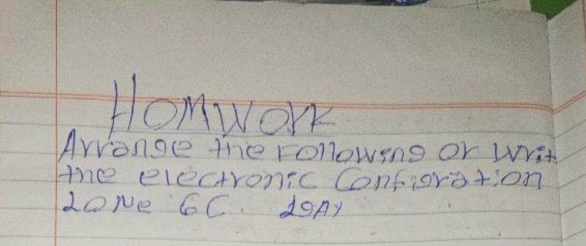 Arrange the following or write the electronic configuration: Ne C Al..