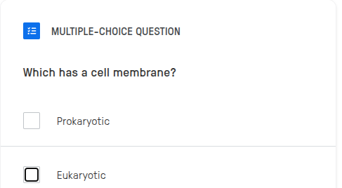 Which has a cell membrane? Prokaryotic Eukaryotic | Filo