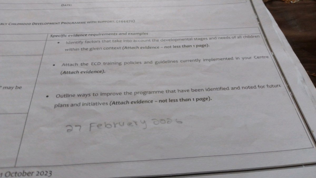 Specific evidence requirements and examples Identify factors that take i..