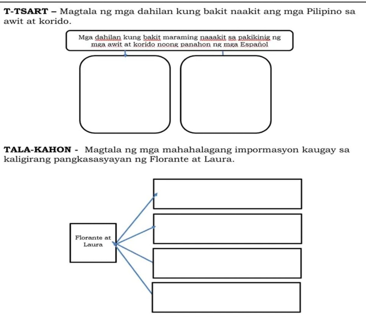 T-TSART – Magtala ng mga dahilan kung bakit naakit ang mga Pilipino sa aw..