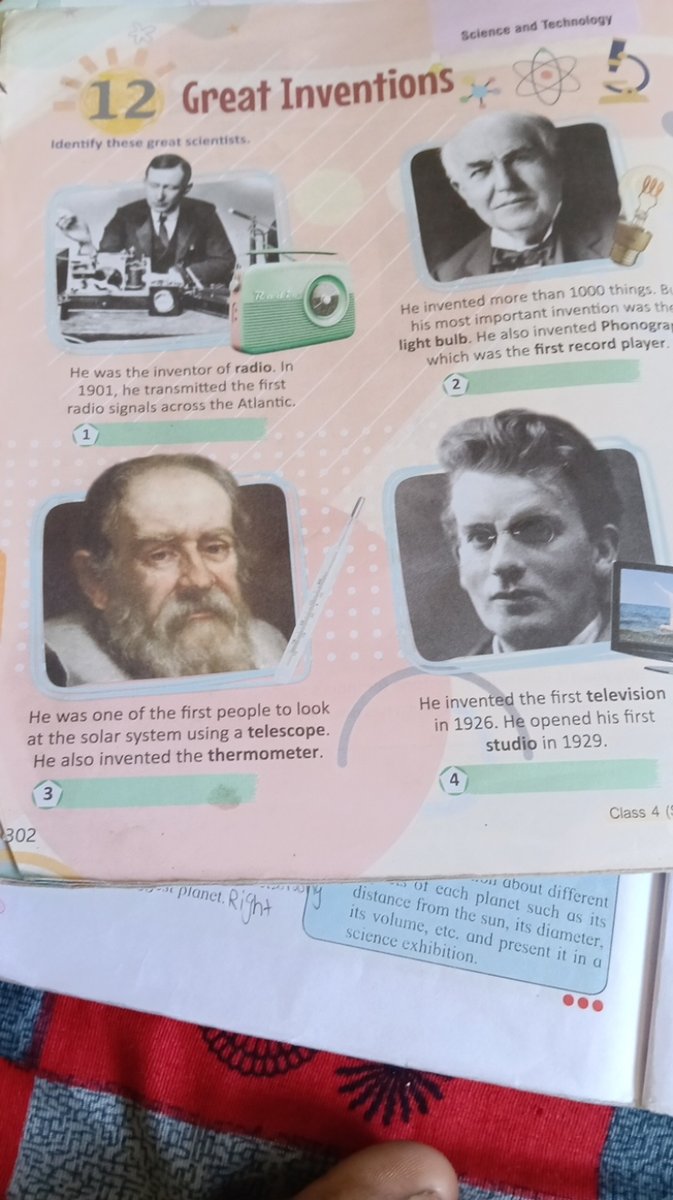 Identify these great scientists. He was the inventor of radio. In 1901,