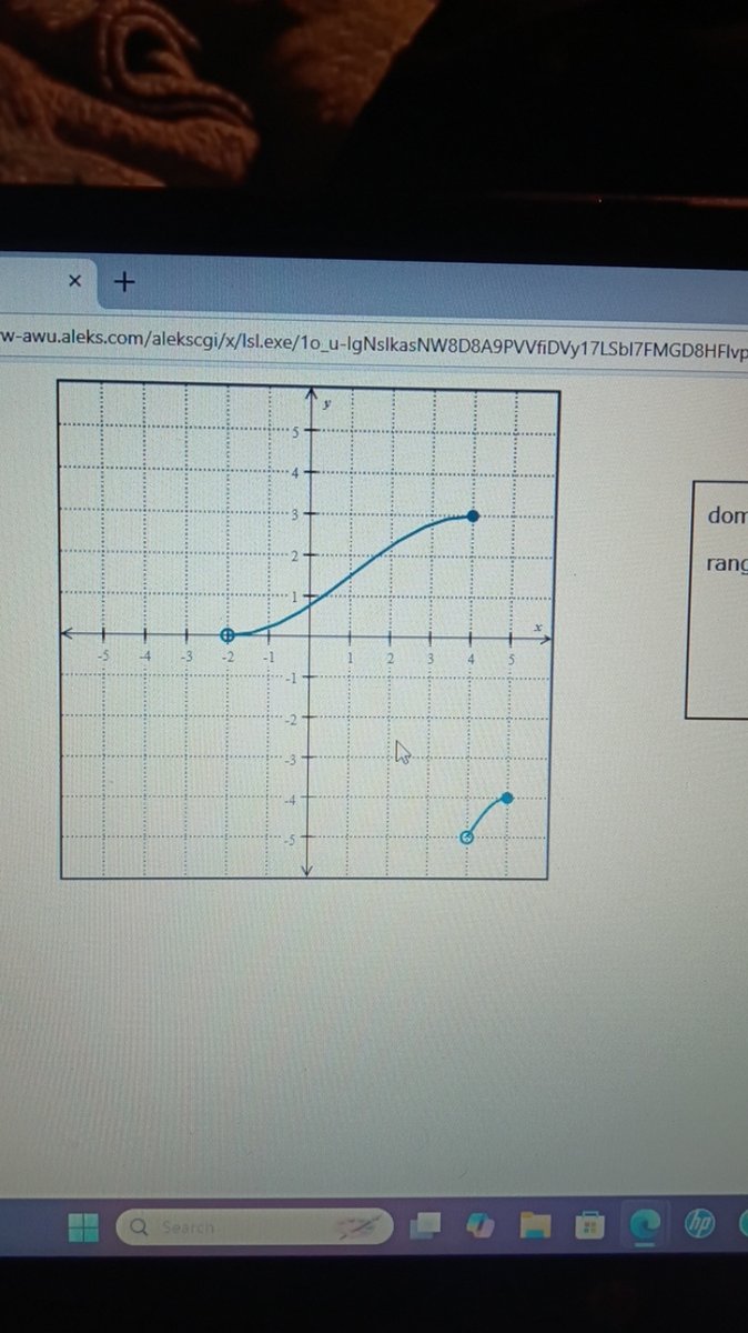 The image displays a graph with two distinct segments. The first segment
