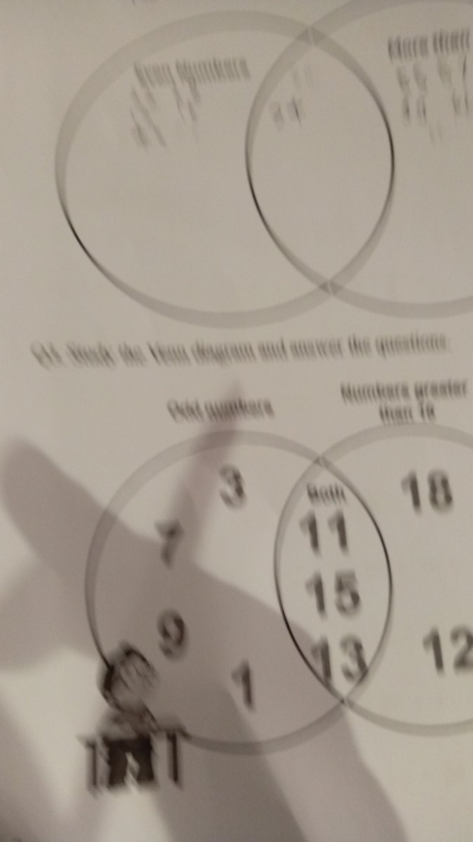 Study the Venn diagram and answer the questions. Venn Diagram 1: Left Ci..