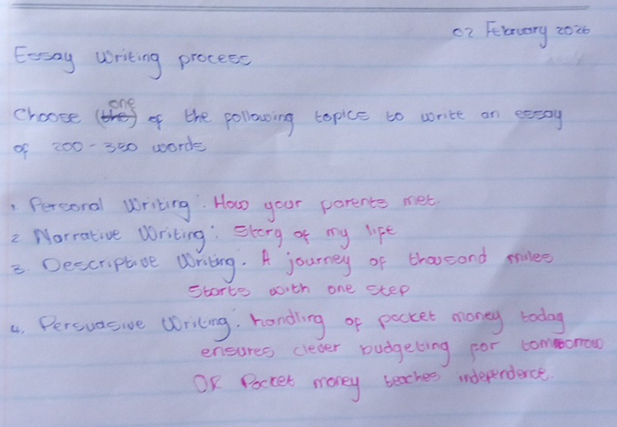 Choose one of the following topics to write an essay of 200-350 words: P..