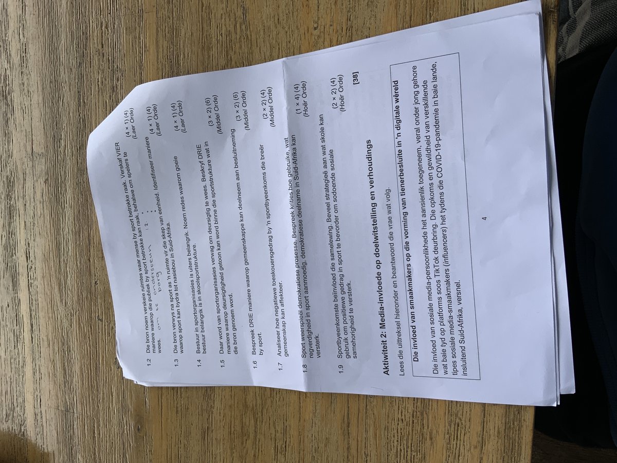 Aktiwiteit 2: Media-invloede op doelwitstelling en verhoudings Lees die u..