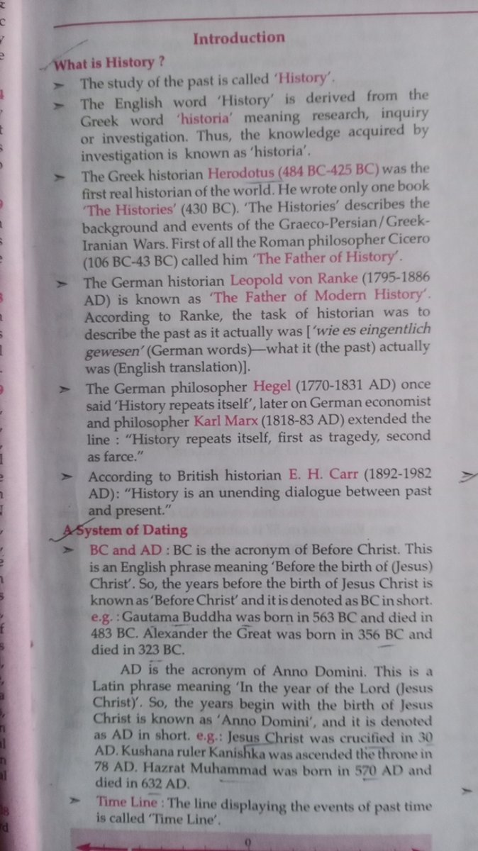 What is History? The study of the past is called 'History'. The English..