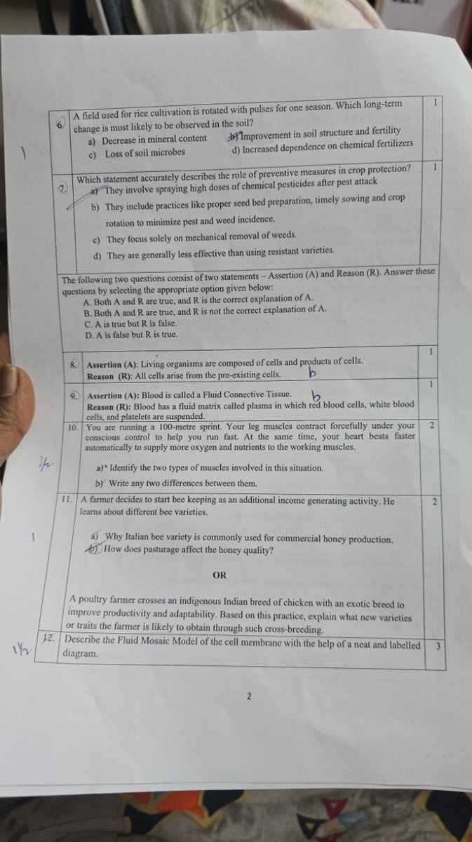 Describe the Fluid Mosaic Model of the cell membrane with the help of a n..