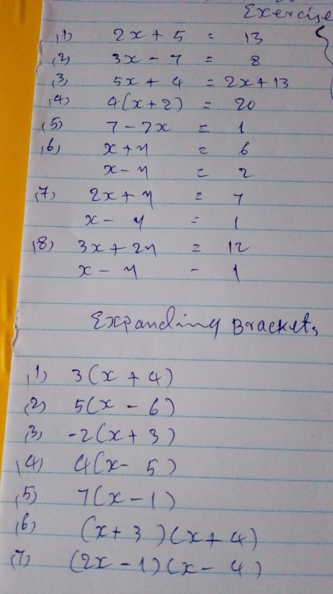 13 4x 1 X