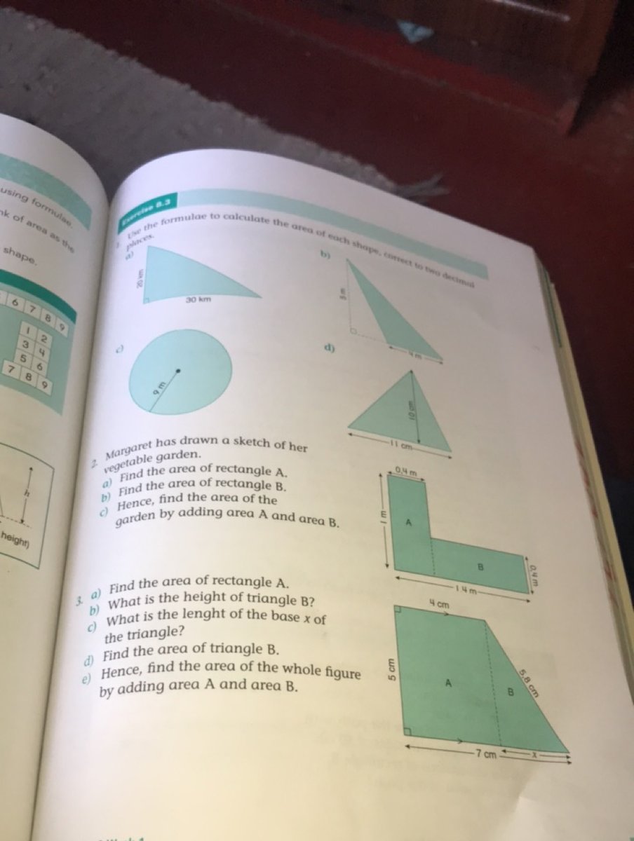 Here's the question image Exercise 8.3 Use the formulae to calculate th..