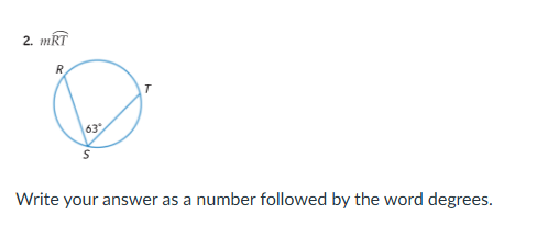 Given the diagram, find the measure of arc RT, denoted as m\overarc{RT}.
